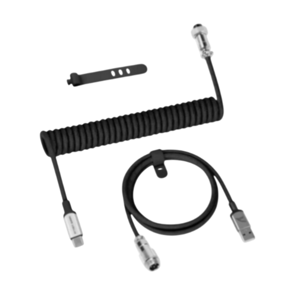 ATTACK SHARK C01PRO Coiled Cable – Type-C Aviator Design
