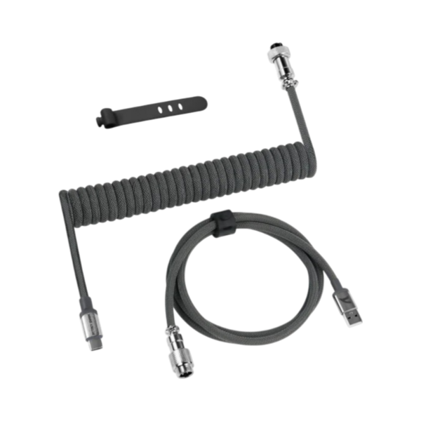 ATTACK SHARK C01PRO Coiled Cable – Type-C Aviator Design